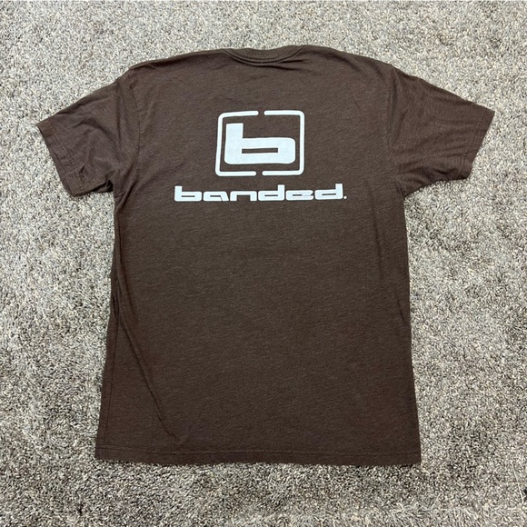 Banded | Shirts | Banded Shirt Mens Small Brown Short Sleeve Logo ...